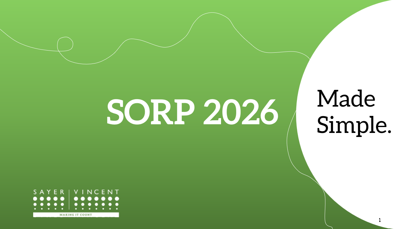 SORP 2026 made simple - Sayer Vincent